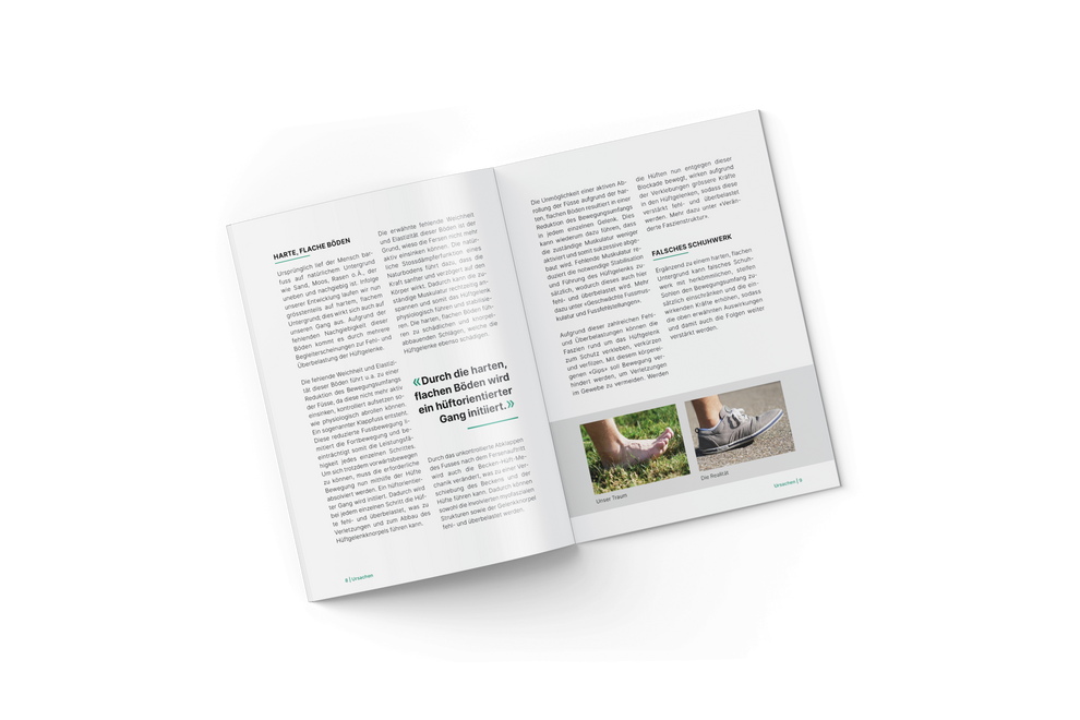 Therapy brochure «Hip joint osteoarthritis» – kybun Switzerland